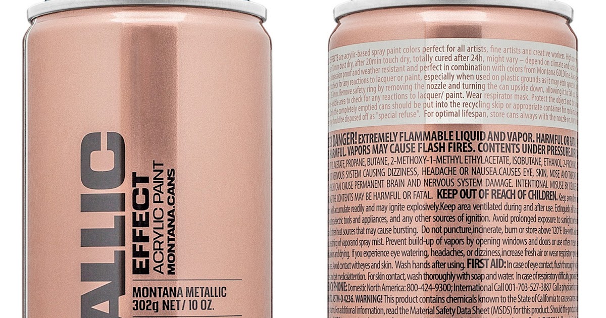 Montana Metallic Effect Spray Paint - How to Use it, a quick guide