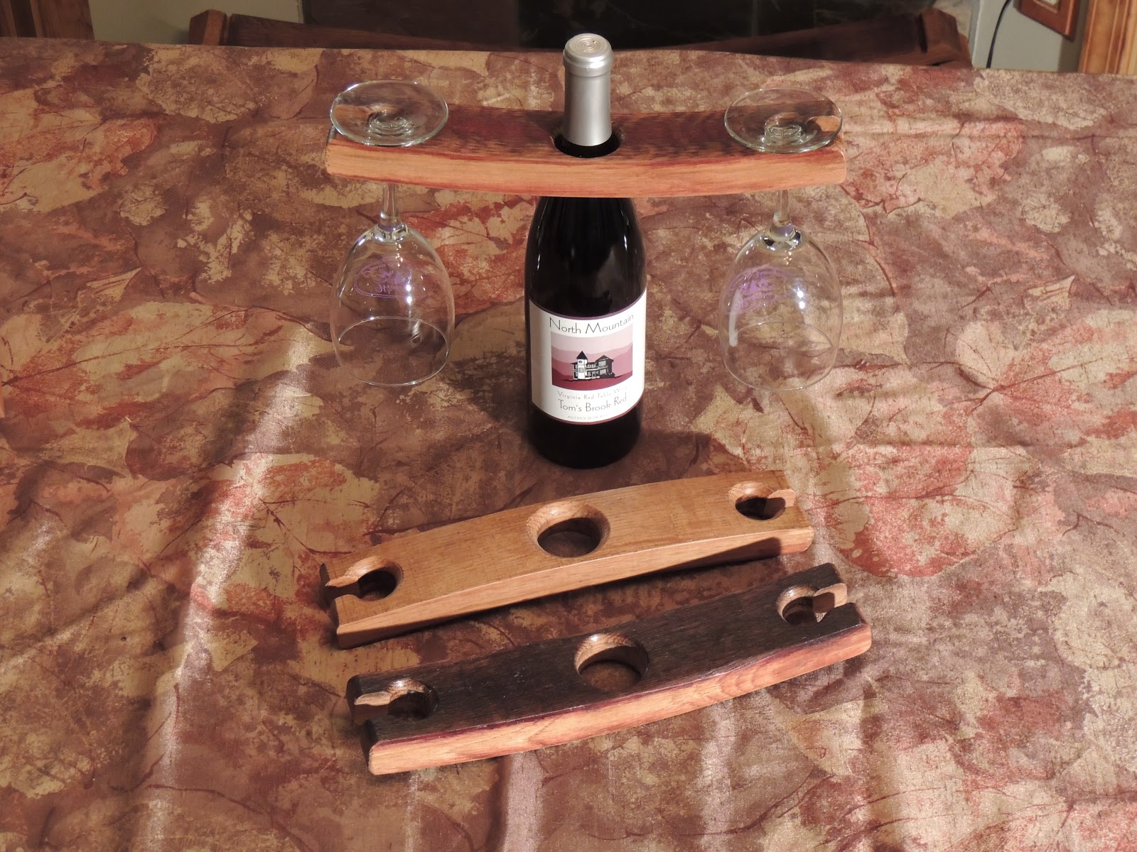 Cork To Barrel: Oak Barrel Stave Wine Butler