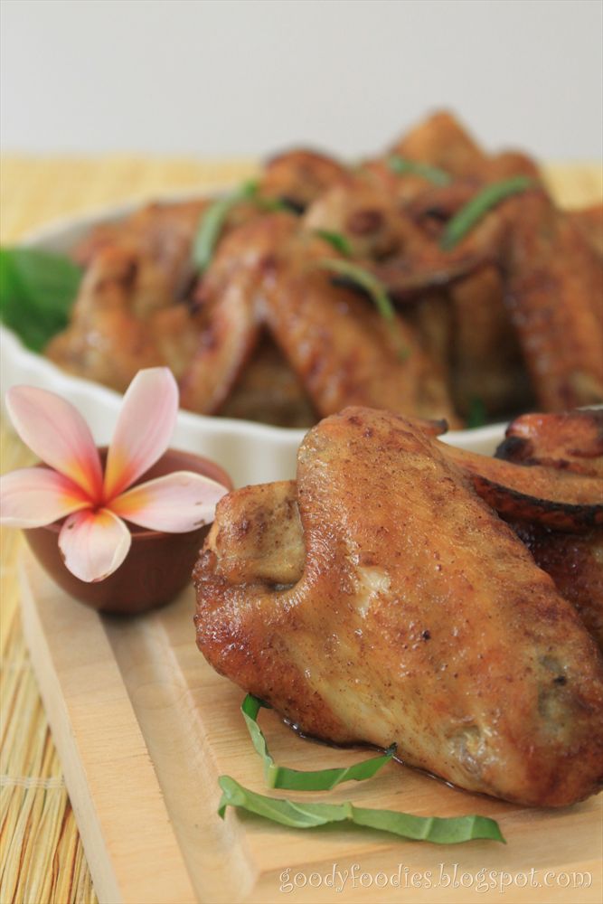 GoodyFoodies: Recipe: Finger-licking roasted chicken wings 烧鸡翼