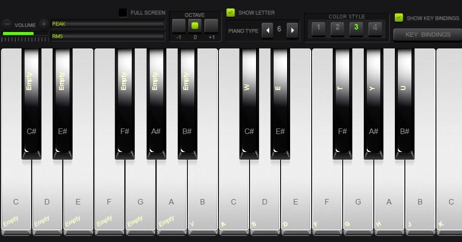 Recursos Musicals: Piano virtural - Juegos.com