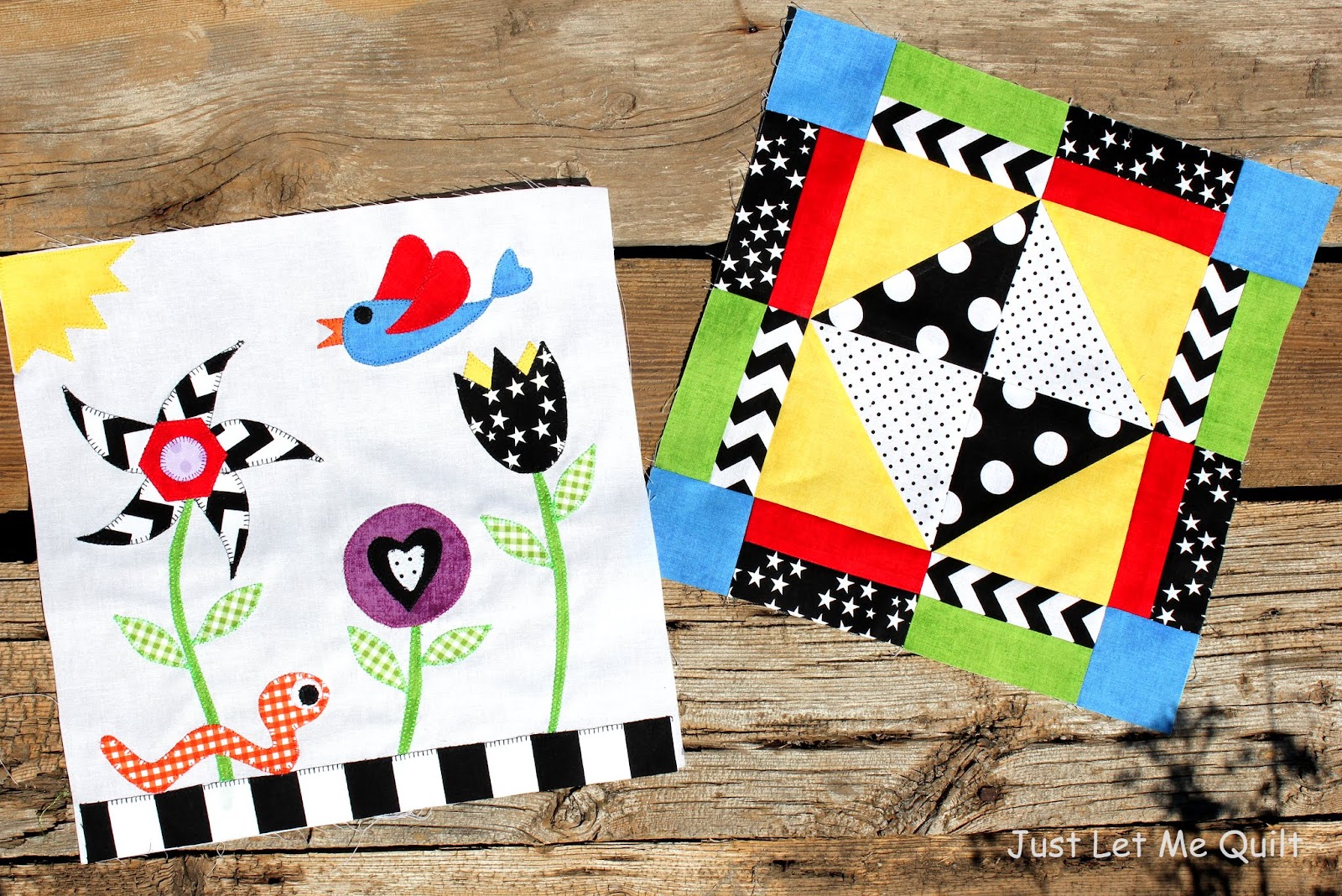 Just Let Me Quilt: In Our Garden Block Of The Month Blocks #3 And #4