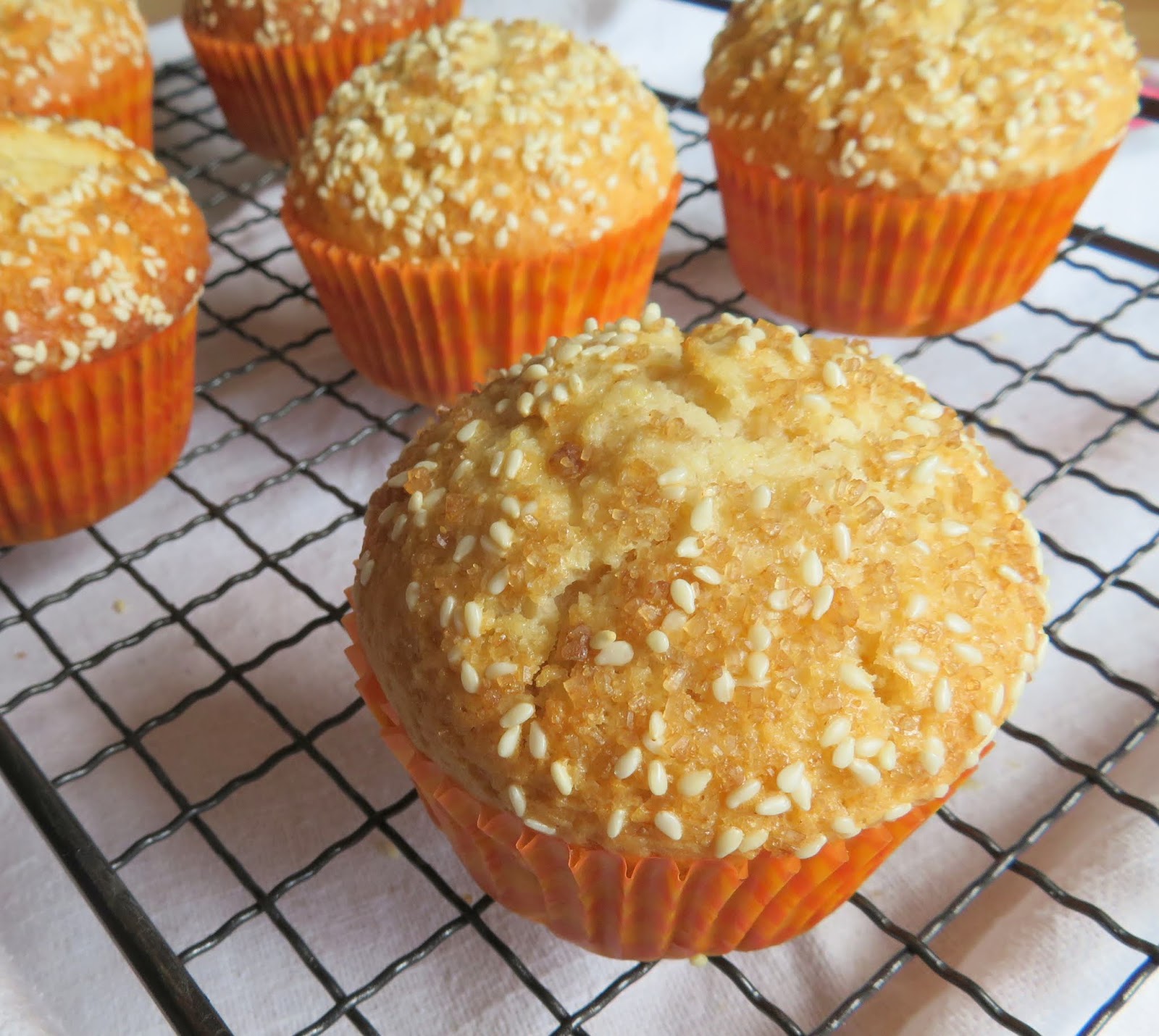 Small Batch Honey, Tahini & Sesame Muffins | The English Kitchen