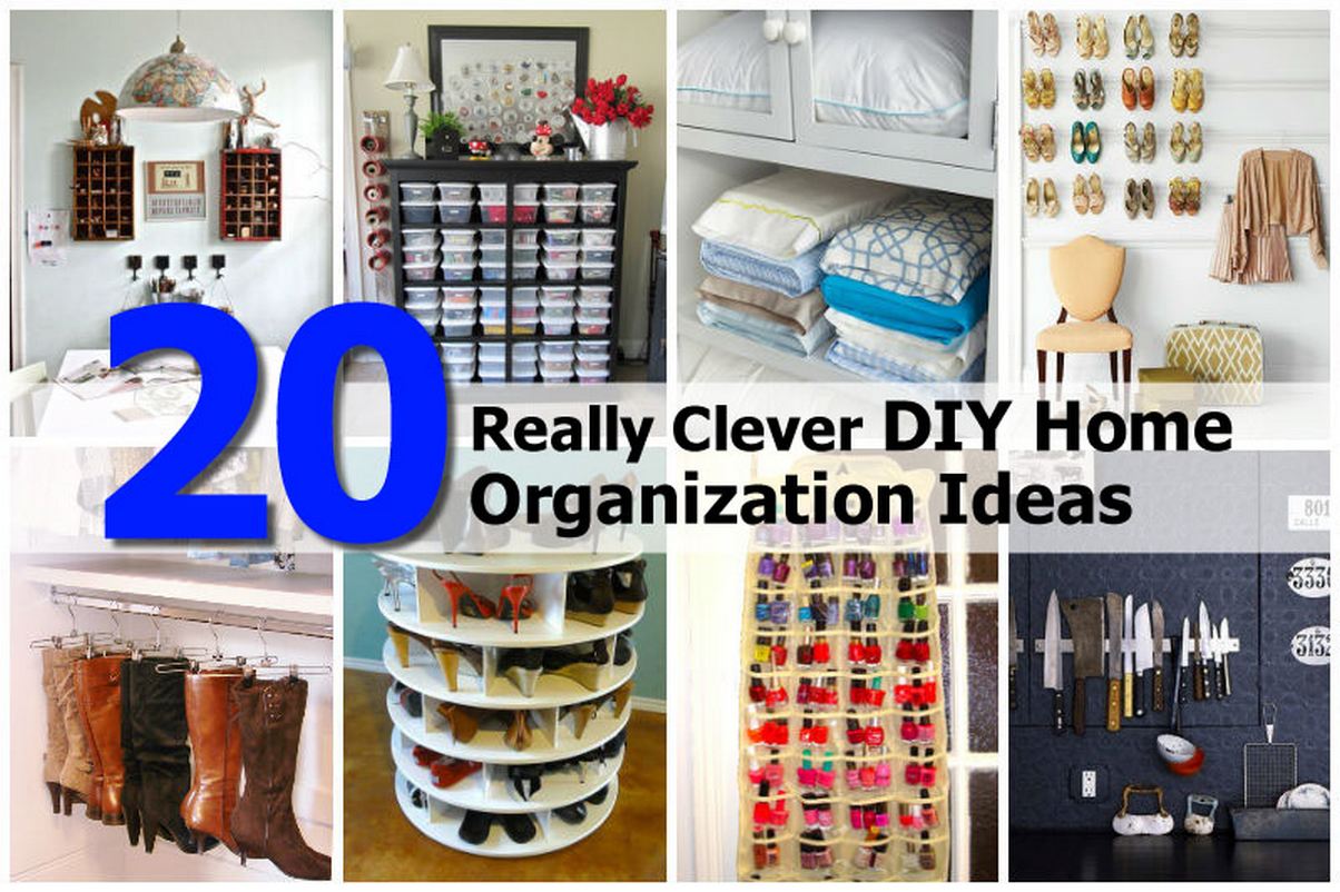 20 Clever DIY Home Organization Ideas - Idees & Solutions