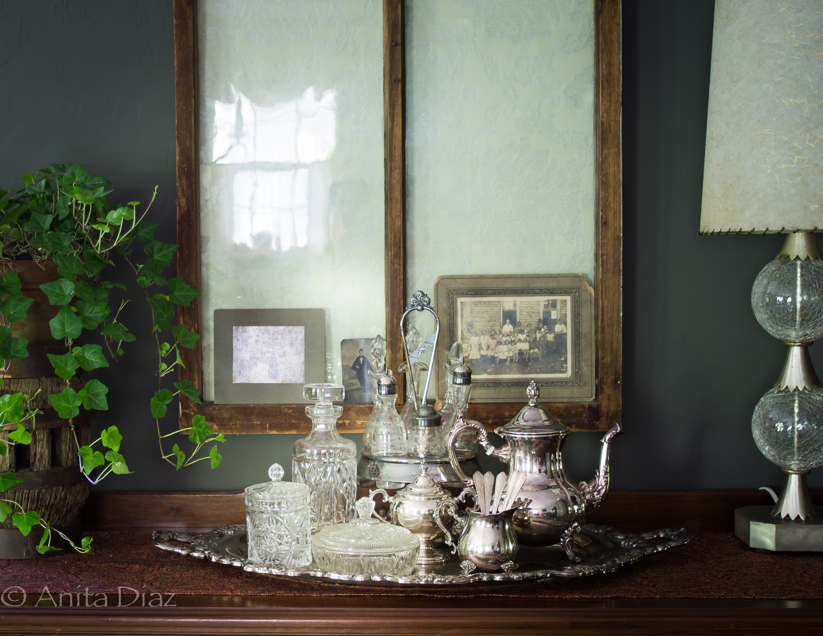 Silver summer buffet - Whispering Pines Homestead