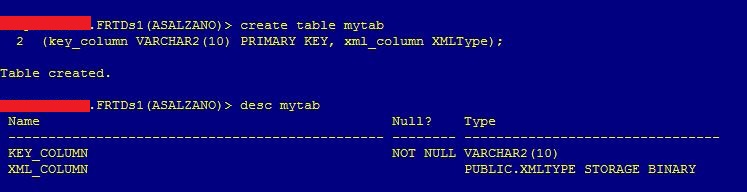 Xmltable Syntax