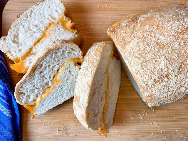 Three Cheese Stuffed Bread