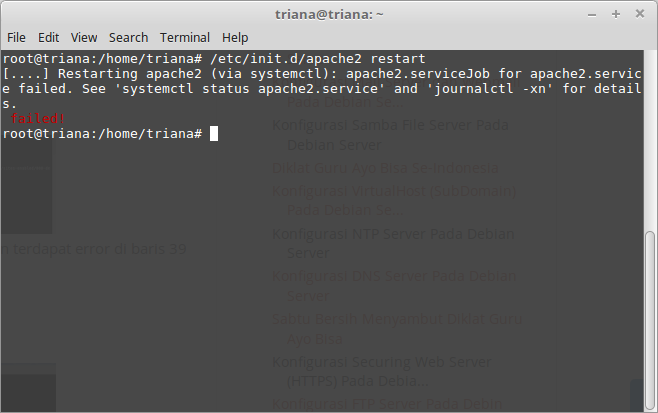 TRIANA || BLC TELKOM KLATEN: Konfigurasi Securing Web Server (HTTPS) pada Linux Debian