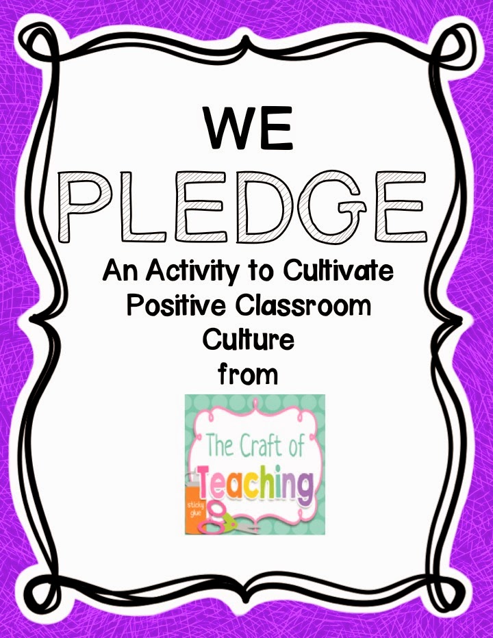 The Craft of Teaching: Building Classroom Community: Class Pledge