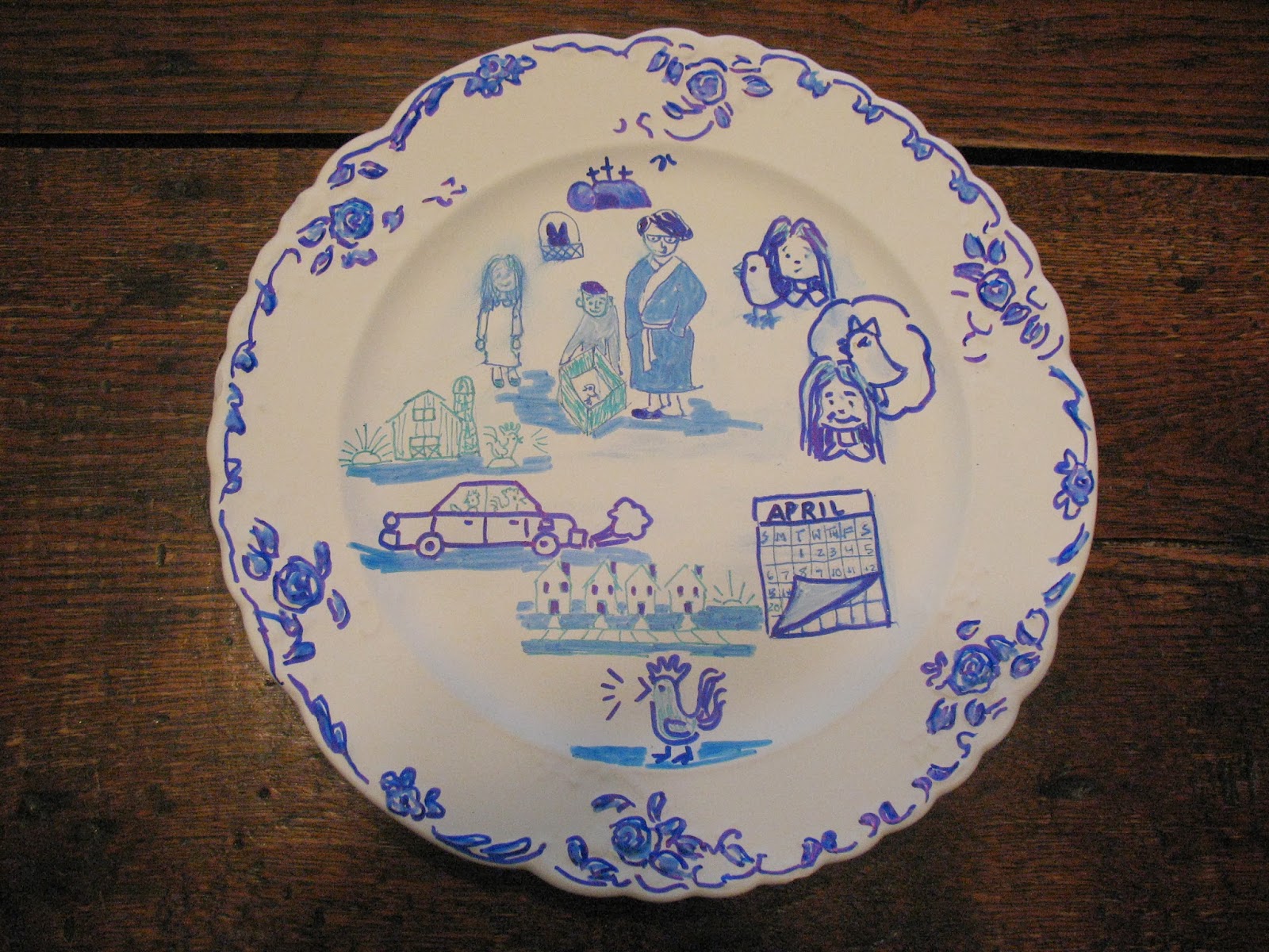 artsprouts: Making "Blue Willow" Story Plates