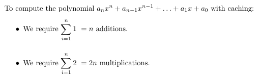 The Java Mathematician: Horner's Rule for Polynomial Computation
