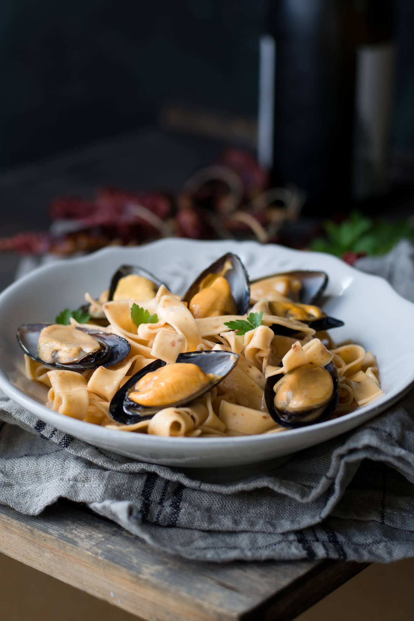 Help, momm!: Pasta with mussels