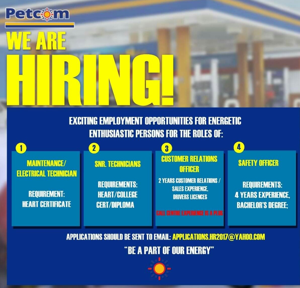 Petcom Jobs Customer Relations Officer Maintenance Electrical petcom-jobs-customer-relations-officer-maintenance-electrical