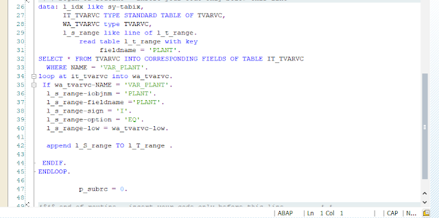 SAP BW on HANA: DTP in SAP BW WITH DYNAMIC FILTER (TVARVC VARIABLES)