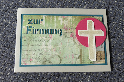 Karte zur Firmung mit Kreuz