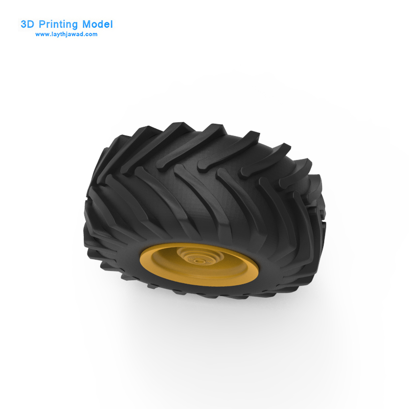 Tractor Tire 3D Printing Model | Layth Jawad
