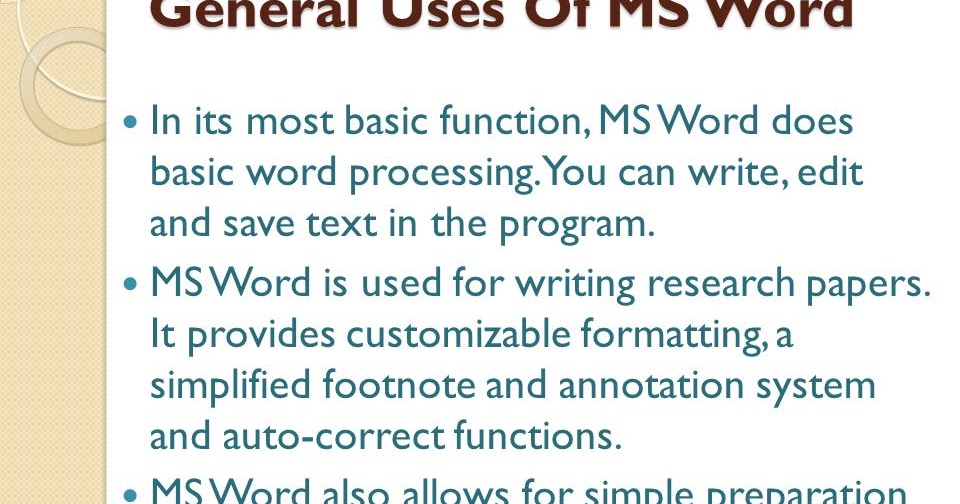 What Are The Uses Of Microsoft Word what-are-the-uses-of-microsoft-word