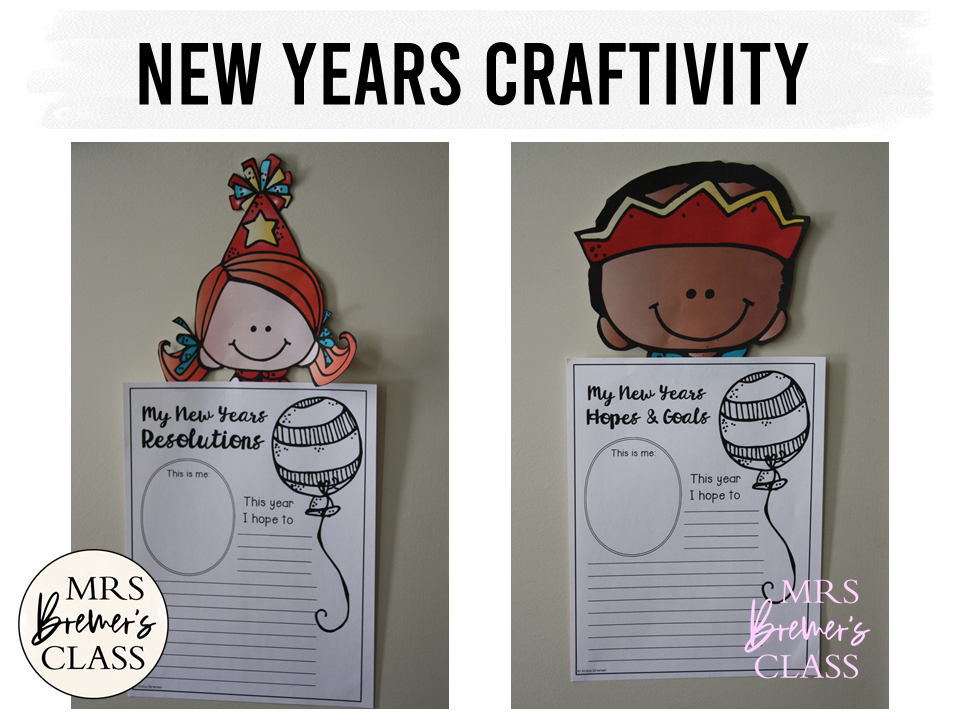 New Year Writing and Craftivity | Mrs. Bremer's Class