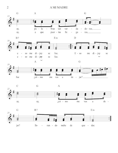 CEMCRUZ: A MI MADRE - HOMENAJE + PARTITURA