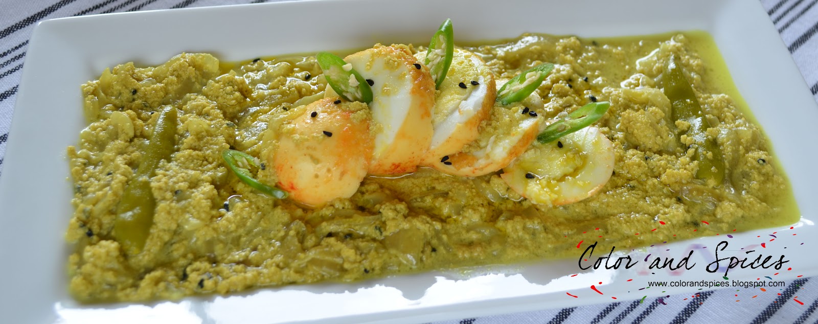 Color and Spices: Dim Posto...(egg with poppy seed paste)