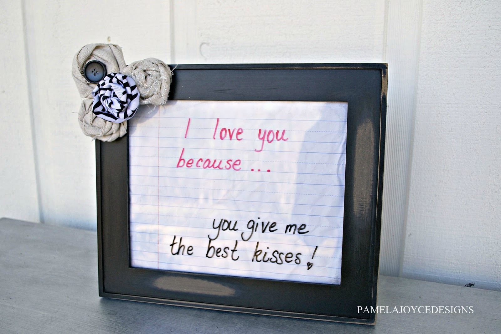 Pamela Joyce: I LOve YoU Dry Erase Board - DIY