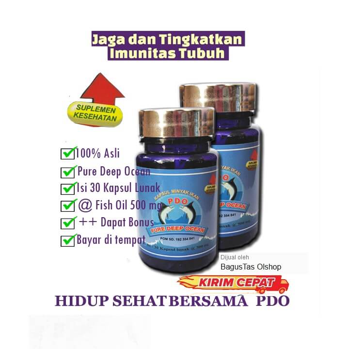 Original Minyak Ikan PDO - Pure Fish Oil - Pure Deep Ocean 354 - Ubemall