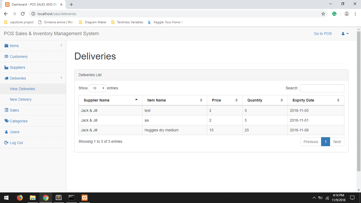 Web-Based POS Sales and Inventory Management System | IT CS Project