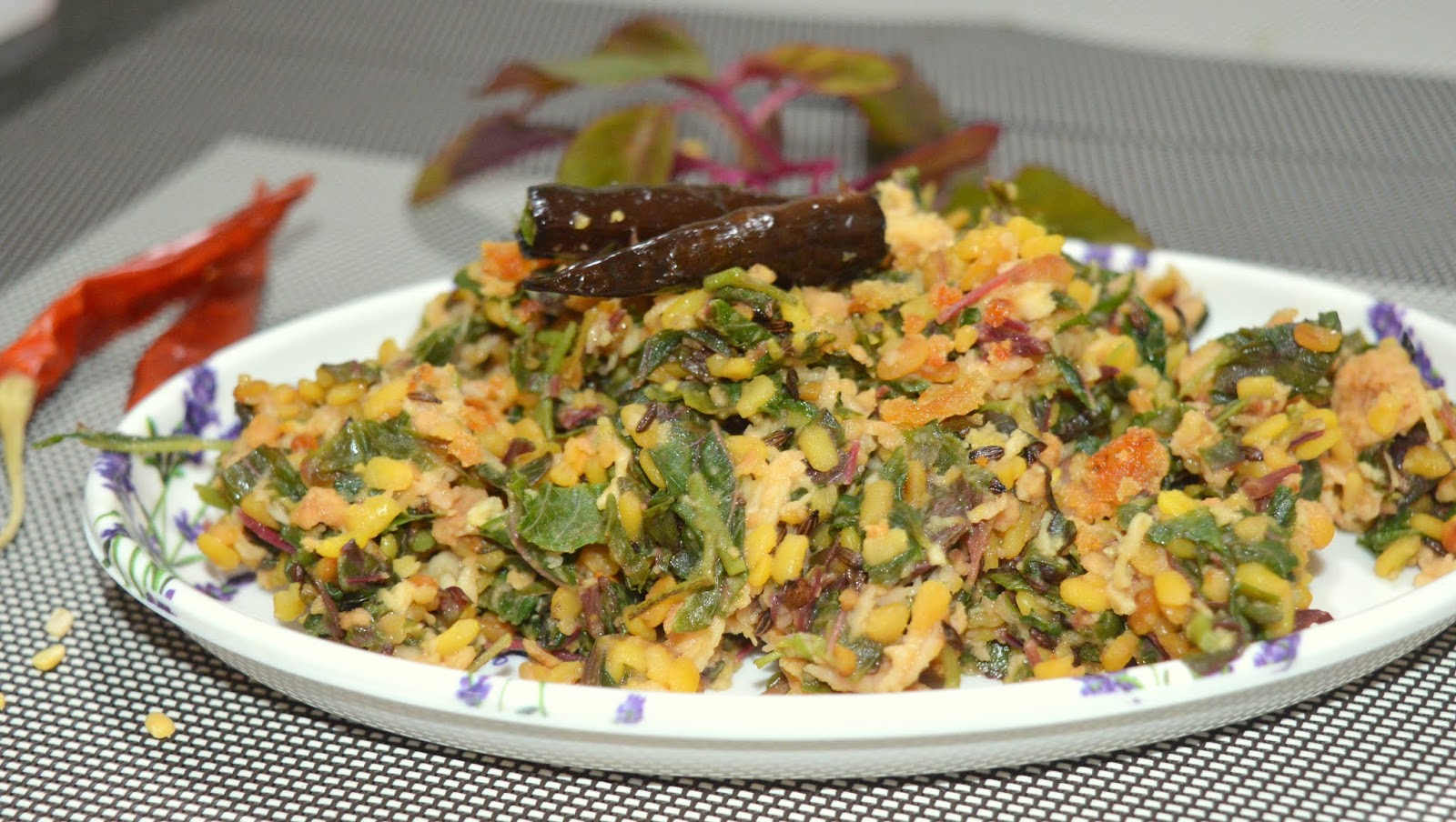 Saga Mooga / साग मूँग दाल की सब्जी