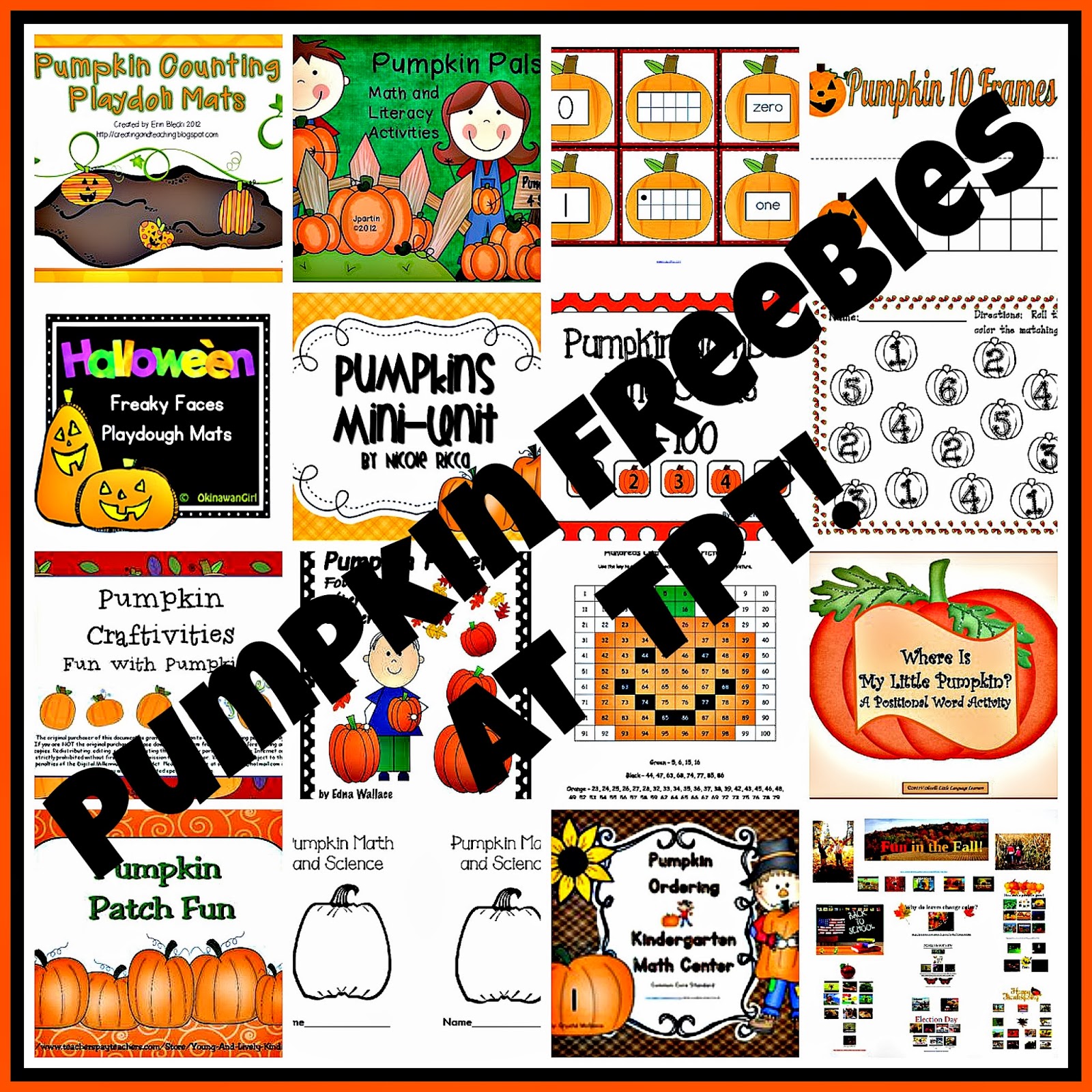 Kindergarten: Holding Hands and Sticking Together: Pumpkin Playdough ...