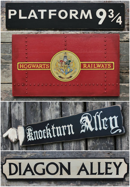 Movie Treasures By Brenda: Handmade Harry Potter Signs