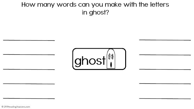 Reading2success: How many words can you make with the letters in ...