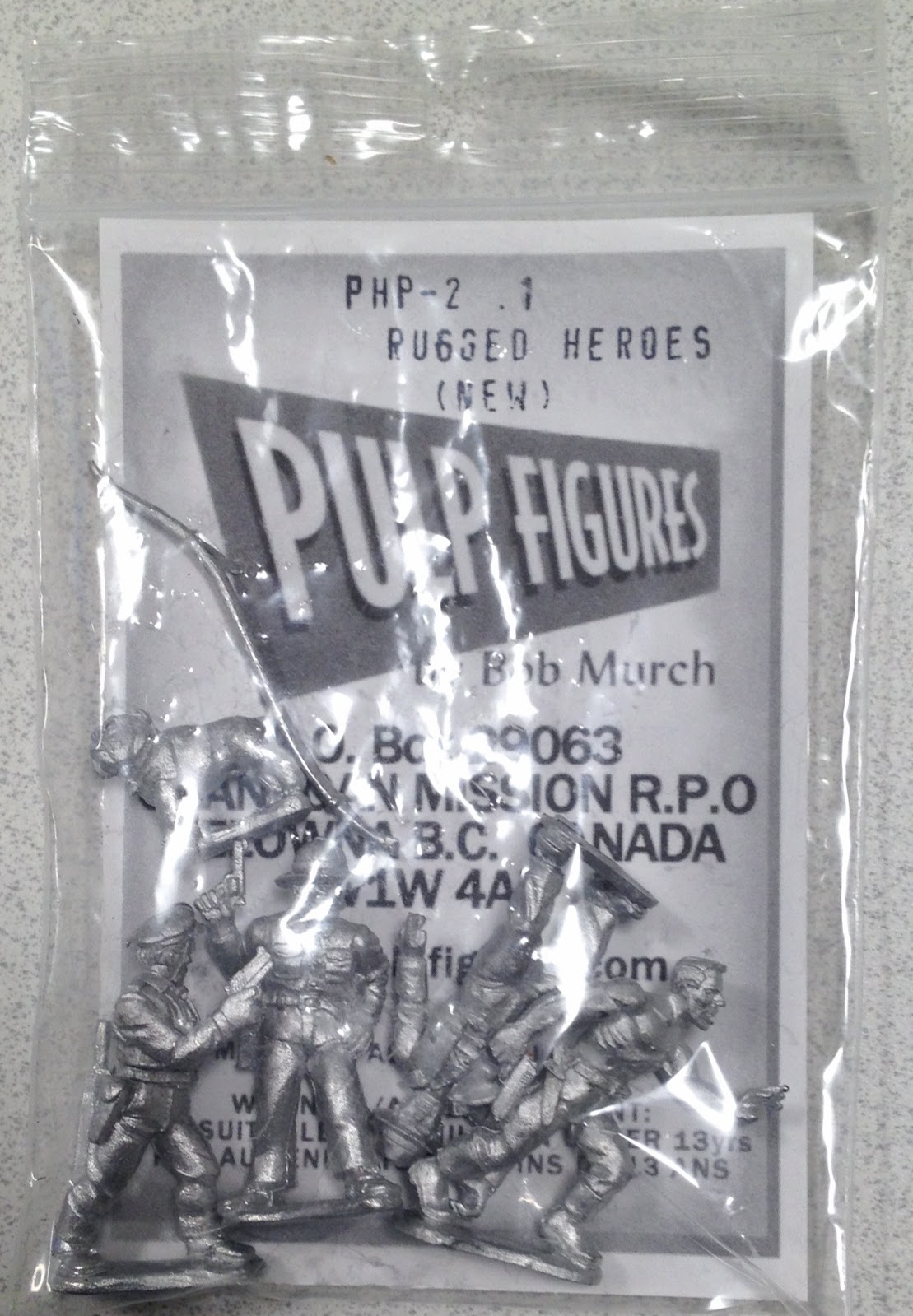 Wargames and Railroads: Pulp Figures by Bob Murch