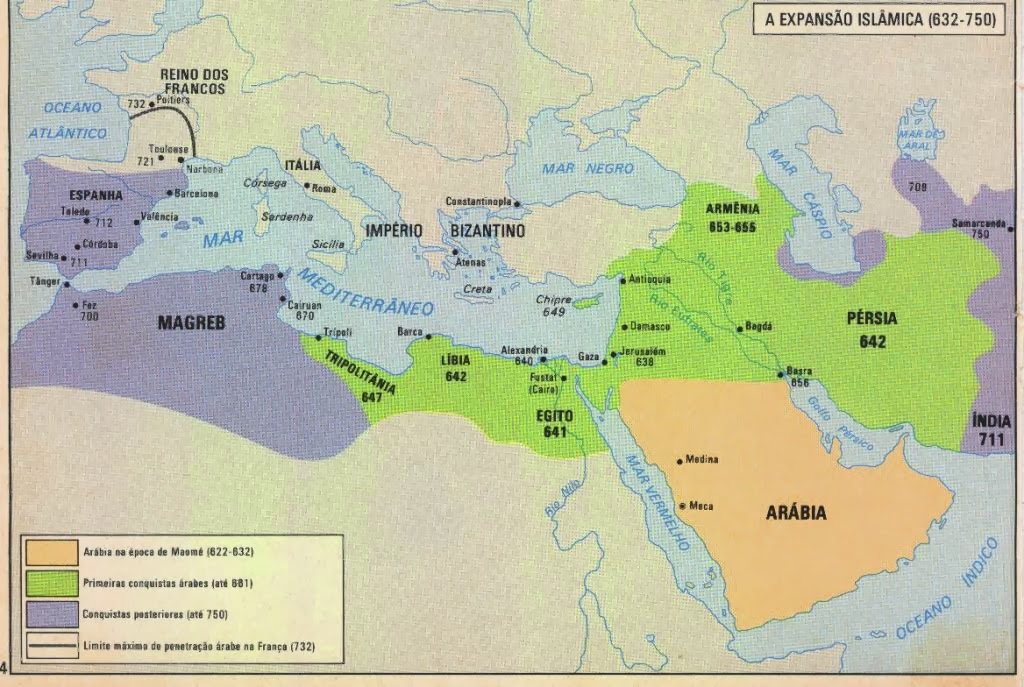 Viajando na História: O NASCIMENTO E EXPANSÃO DO ISLÃ
