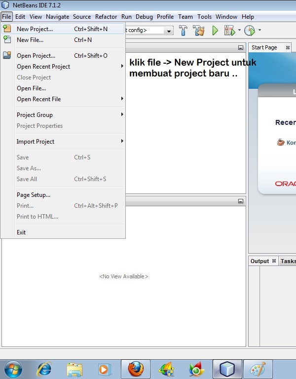 Cara Membuat Daftar Menu Dengan File Processing Netbean - bilasopa