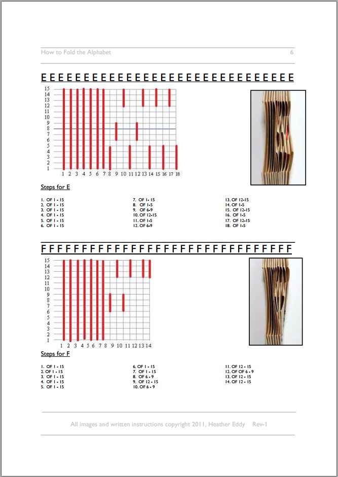How to Fold Block Alphabet Letters
