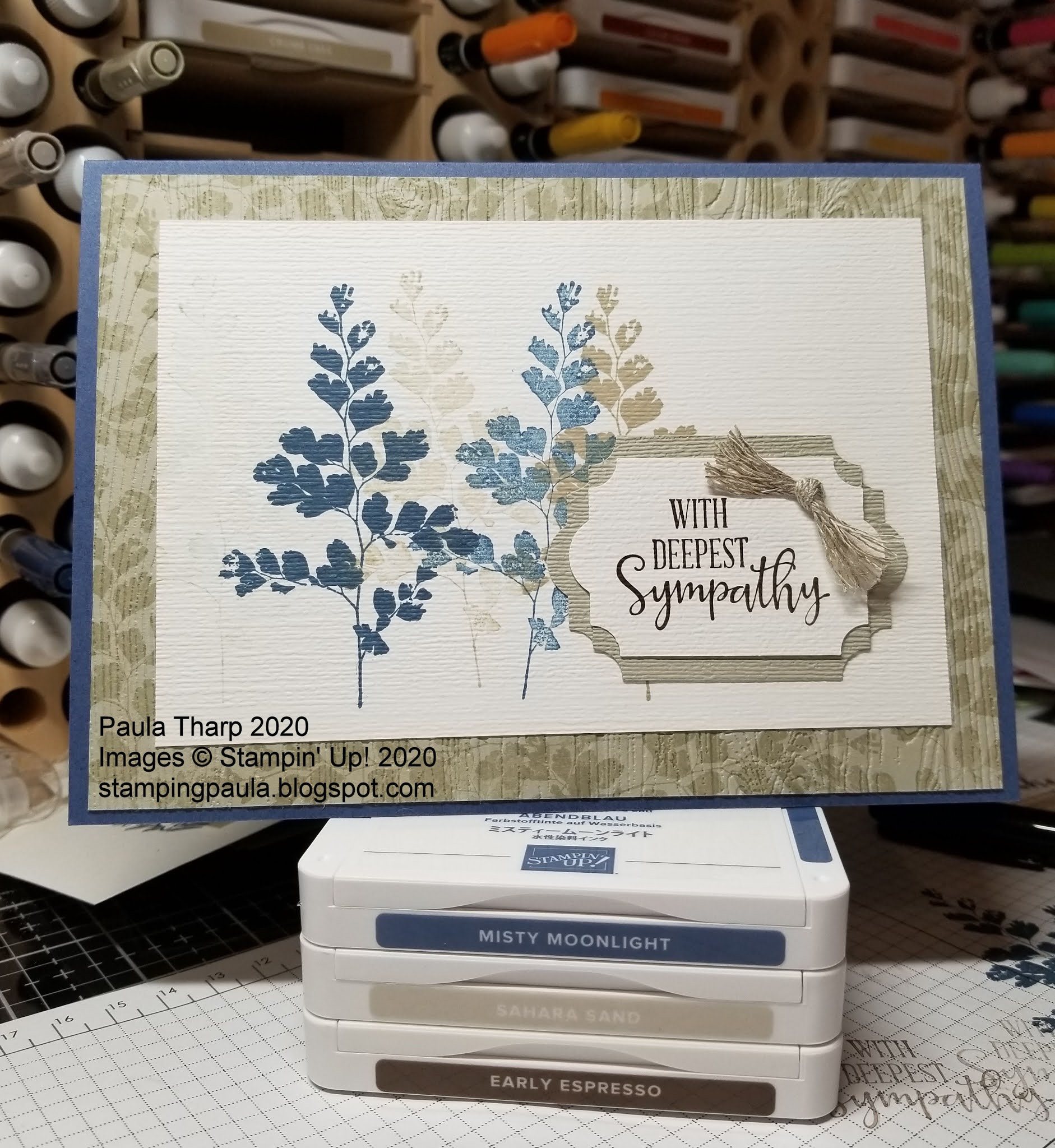 Stamping Paula: Sympathy : Positive Thoughts stamp set