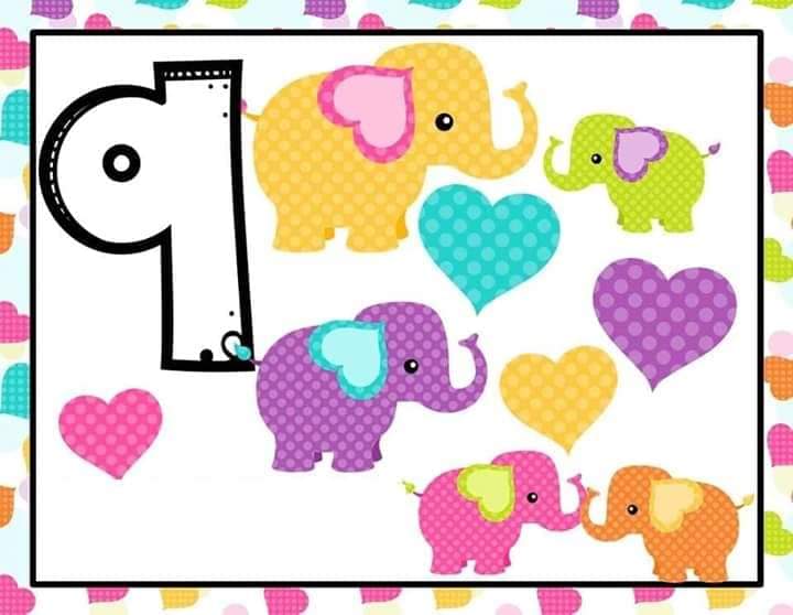 Cards numéricos Cards coloridos e ilustrados para trabalhar os números ...