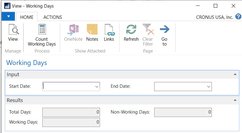 How DO I - Calculate Working and Nonworking Day in #MSDynNAV & #MSDyn365bc.