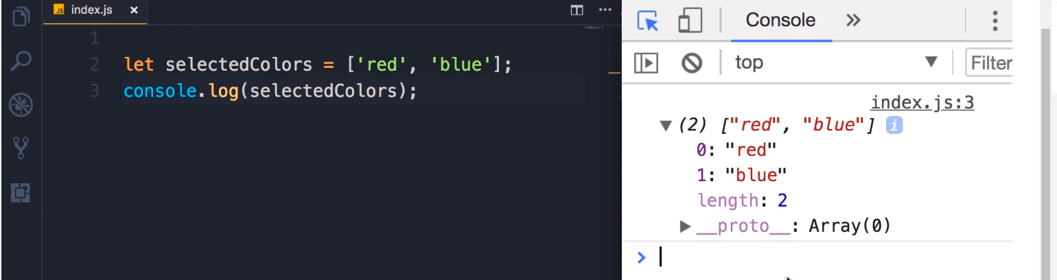 Javascript Notes: 02 - Arrays Javascript Notes: 02 - Arrays