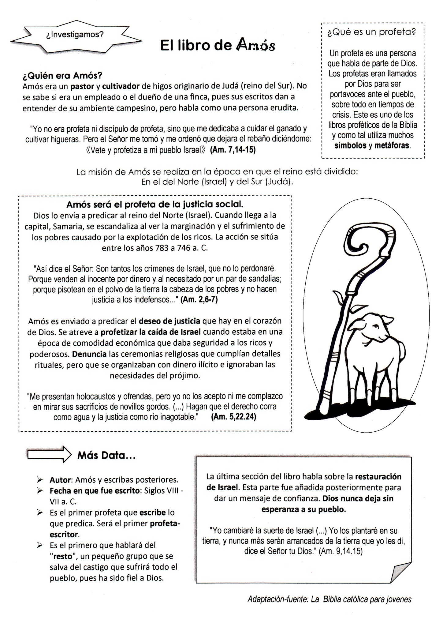 El Rincón de las Melli: El Libro del Profeta Amós