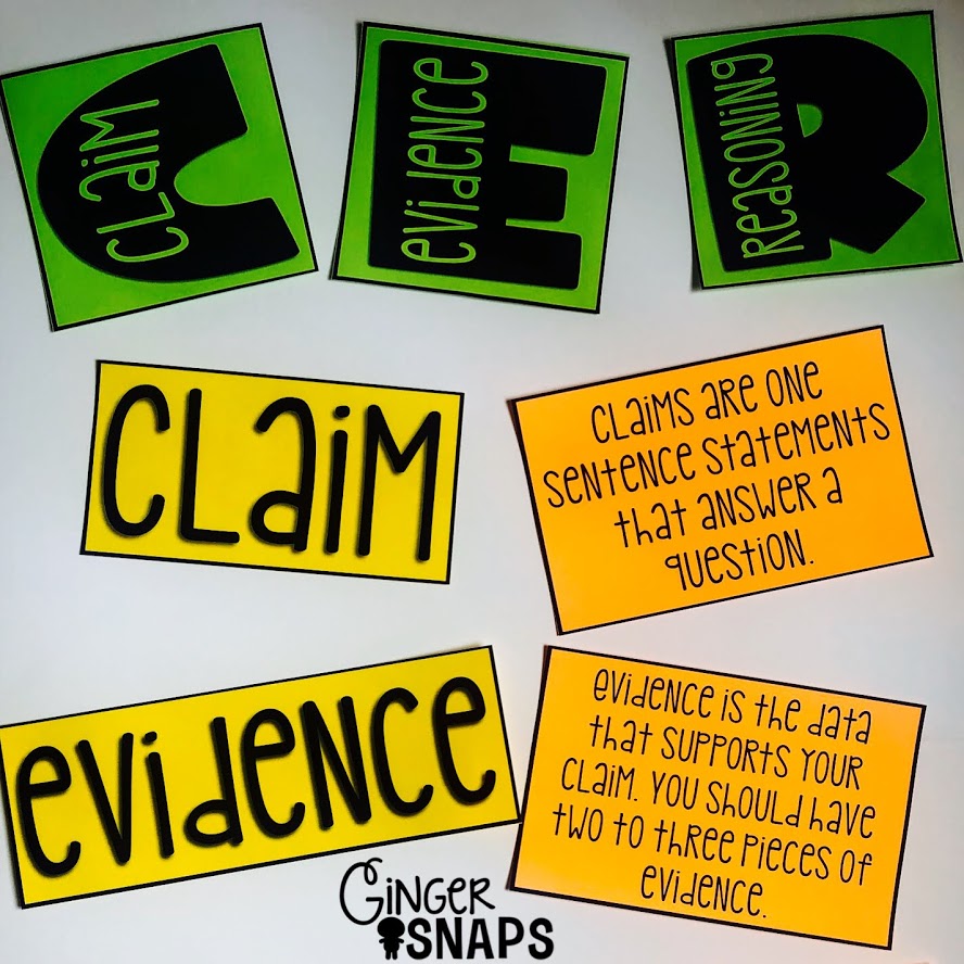 Ginger Snaps: Teaching Claim, Evidence, and Reasoning {Freebie Included}