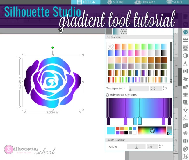 Silhouette Studio Gradient Fill Tool Tutorial - Silhouette School