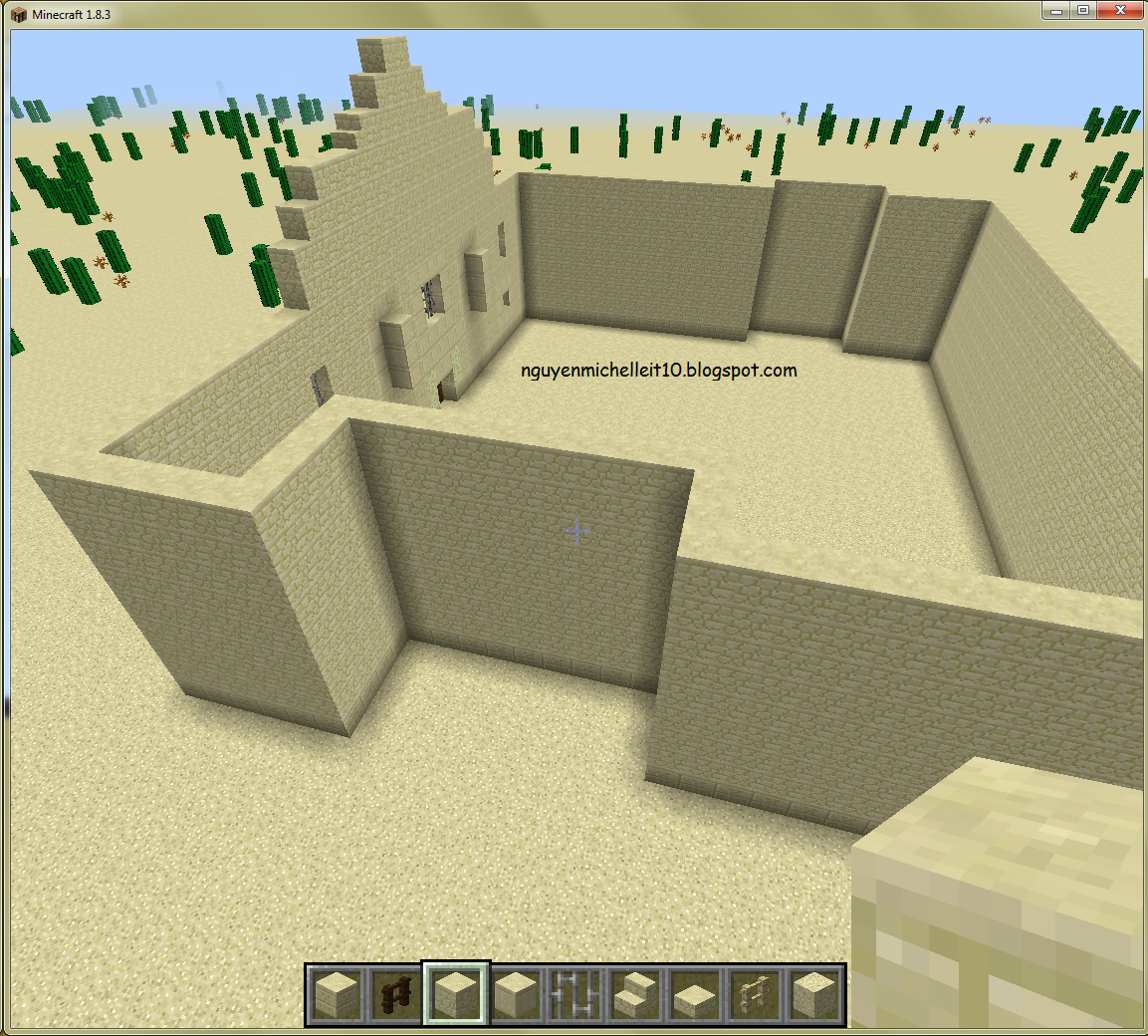 Info Tech 10 - Michelle Nguyen: Minecraft creation - the ALAMO (day 2)