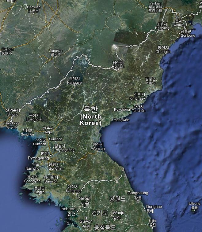 Corea del Norte ya es visible en Google Maps [Eurowon]