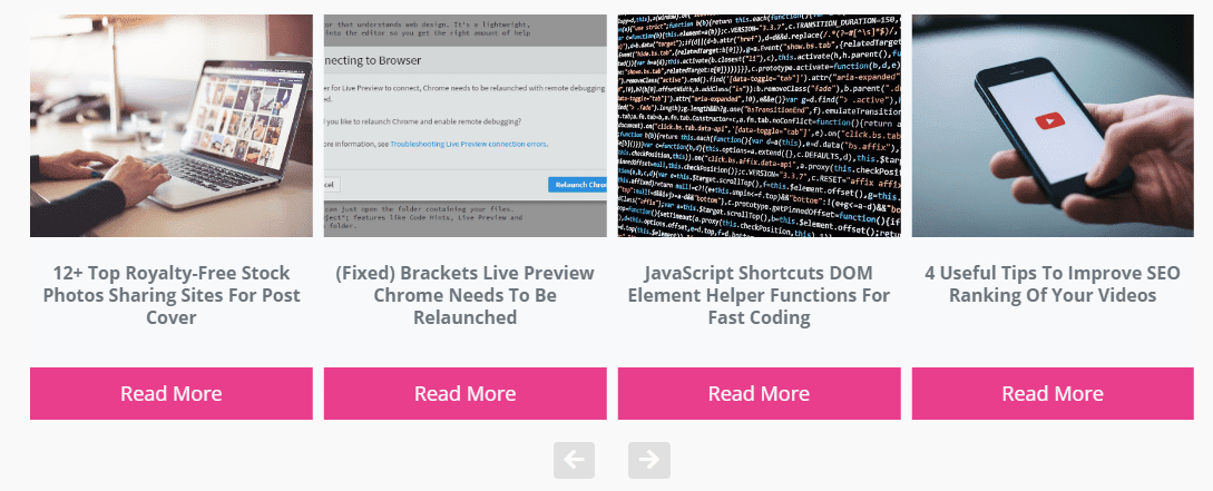 Dynamic Blogger Recent Posts With Carousel Sliding Widget