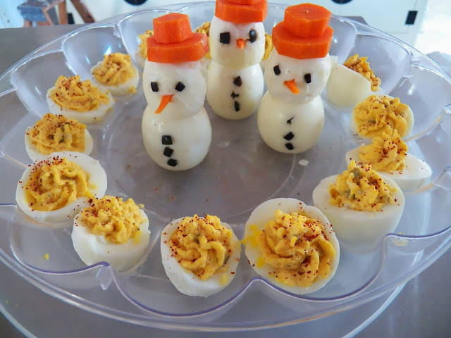 Snowmen.... and Deviled Eggs - Sid's Sea Palm Cooking