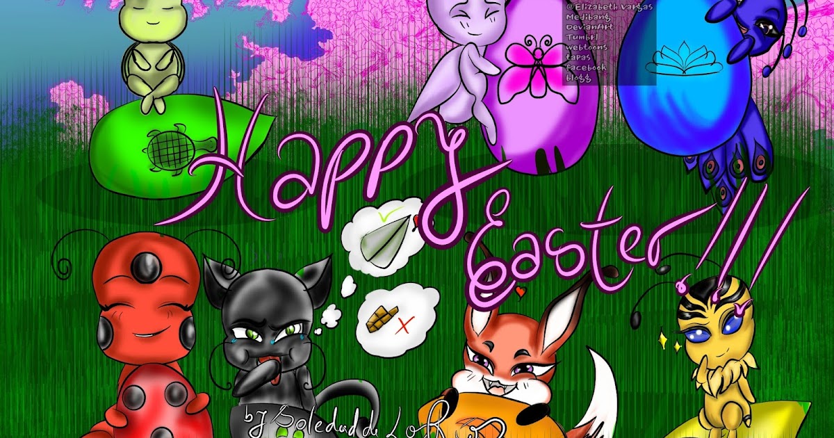 El Cielo no es un Límite: Miraculous Ladybug- Kwami Happy Easter ...