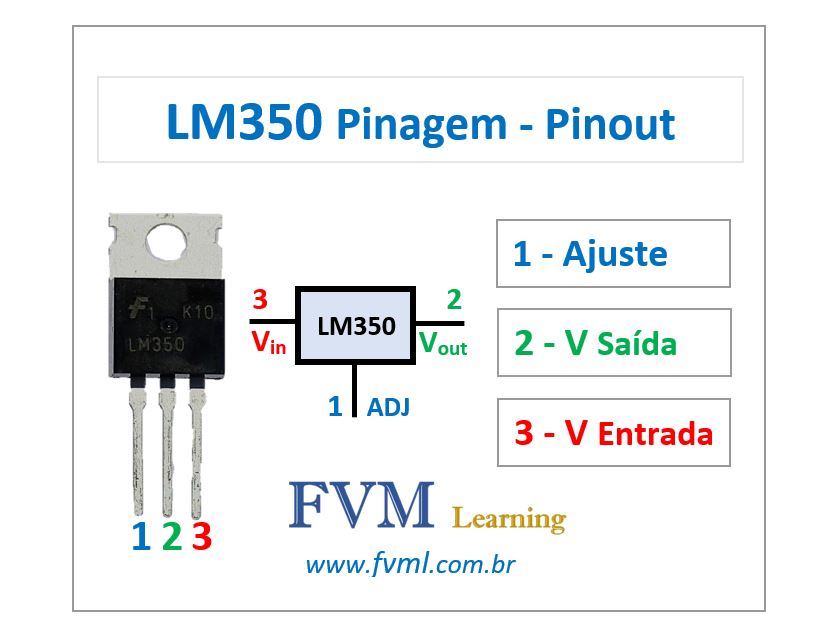 Datasheet - Pinagem - Regulador de Tensão Ajustável LM350 ...