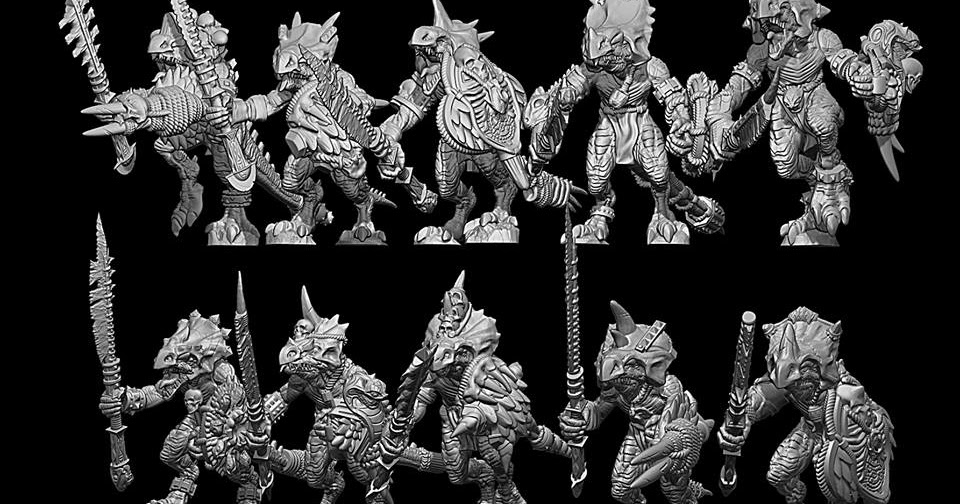 Tabletop Fix: Lost Kingdom Miniatures - Lizardmen Previews