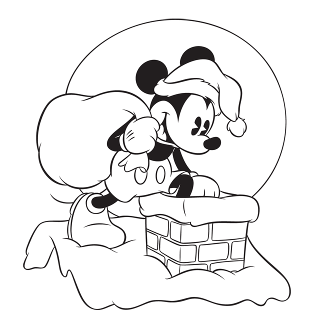 FUN & LEARN : Free worksheets for kid: Disney Christmas Coloring Pages