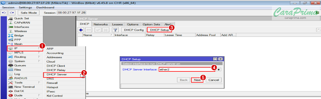Cara Dasar Setting Mikrotik Sampai Bisa Koneksi Internet - Cara Prima